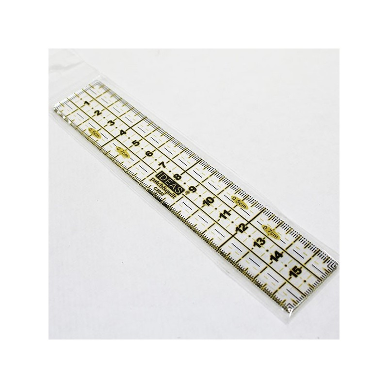 REGLA PATCHWORK RECTA 3X15 CENTÍMETROS IDEAS