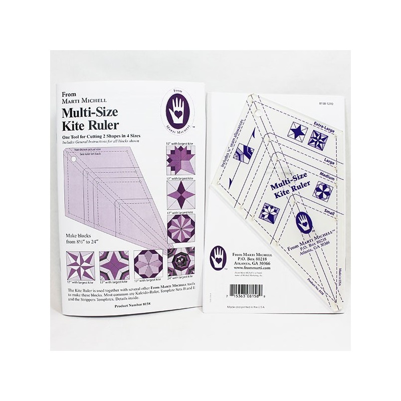 PLANTILLA PATCHWORK MULTI-SIZE KITE RULER MARTI MICHELL (Agotado)