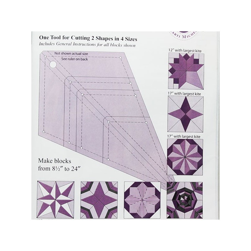 PLANTILLA PATCHWORK MULTI-SIZE KITE RULER MARTI MICHELL (Agotado)