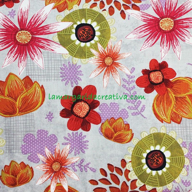 TELA PATCHWORK FLORES WILD WONDER