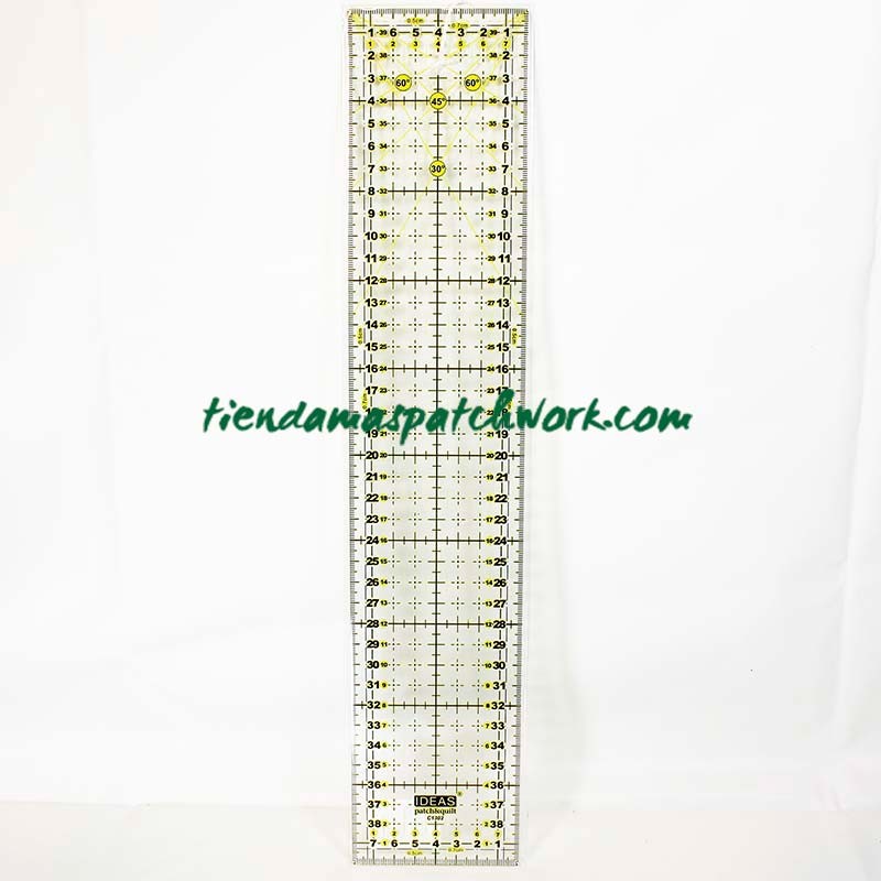 Regla patchwork Recta 8x40 centímetros